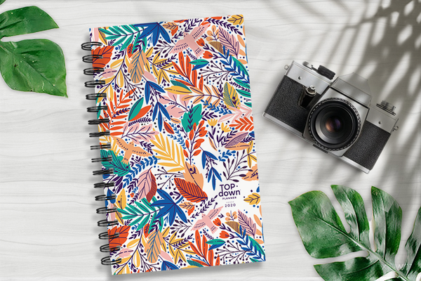 Top·Down Planner 2020 Spiral Bound Planner: Goal Planner & Scheduler w ...